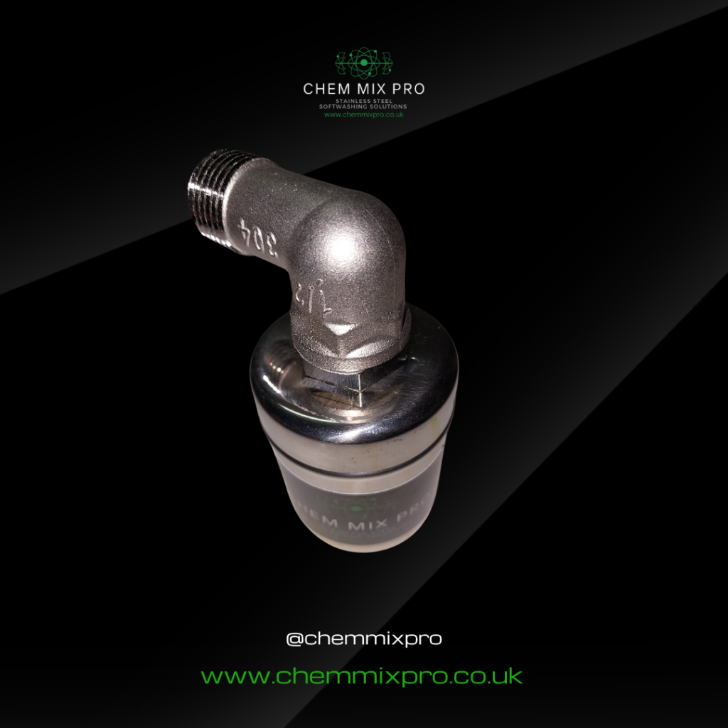 Stainless Steel Float Valves - 1/2"BSP Male Elbow Fitting - Chem Mix Pro